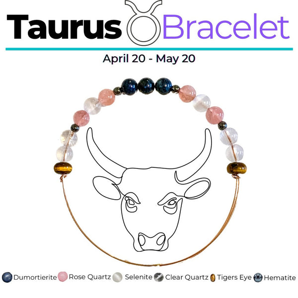 Handcrafted Taurus Zodiac Charm Bracelet | Celebrate Your Loyalty and ...